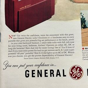 General Electric | Art | Vintage Ge 951 Ad Featuring Pin Up Girl With ...